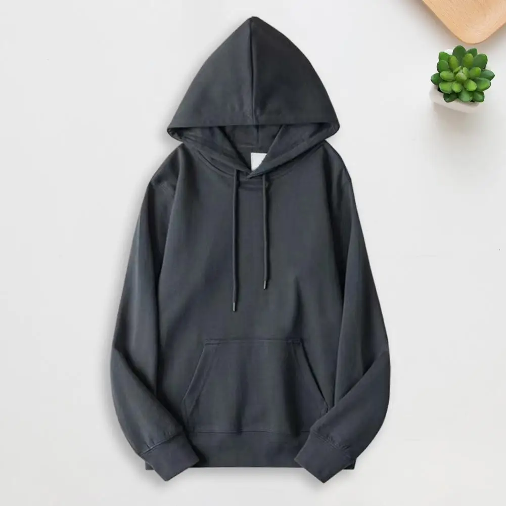 Spring-Fall-Hoodie-Loose-Casual-Drawstring-Patch-Pocket-Sweatshirt-Long ...