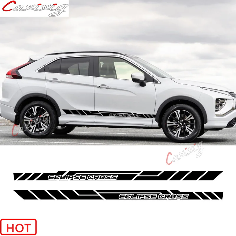 Racing-Sport-Strepen-Auto-Styling-Deur-Side-Rok-Sticker-Voor-Mitsubishi ...