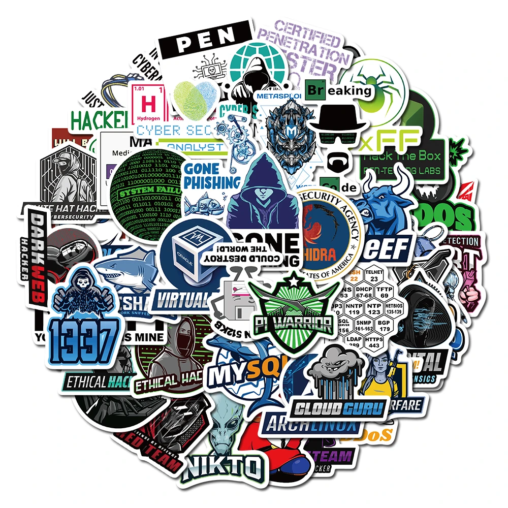 10/50PCS Hacker Program Stickers Computer Vintage For Gift KidS DIY ...