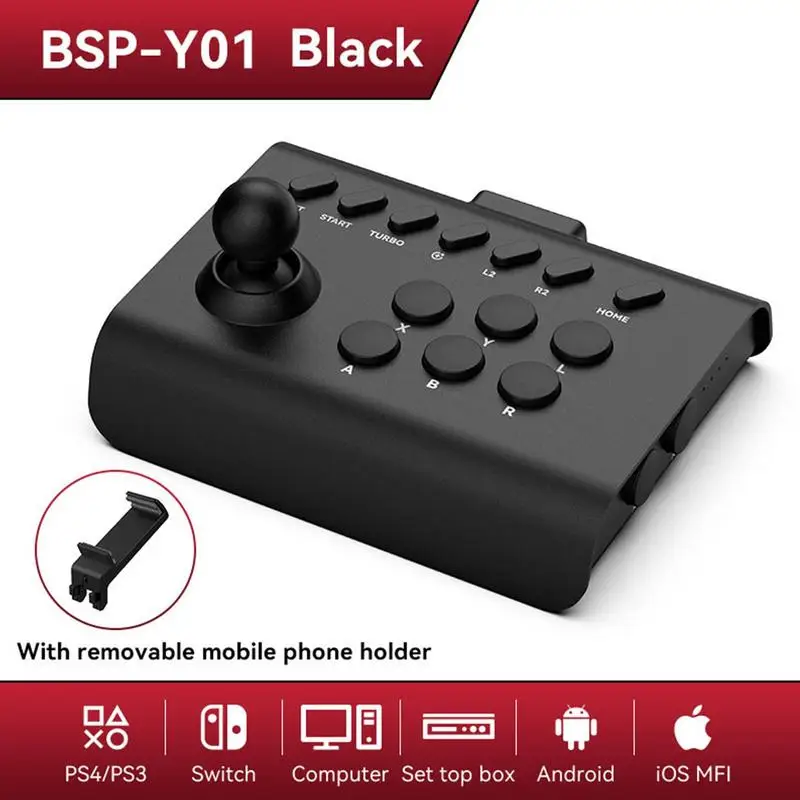 Wireless Joystick Controller Arcade Fighting Game Fight Stick ...