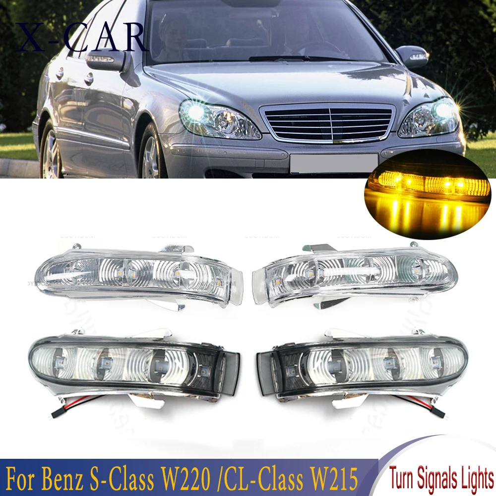 LED-Mirror-Indicator-Turn-Signal-Light-Smoken-Clear-RearView-Mirror ...