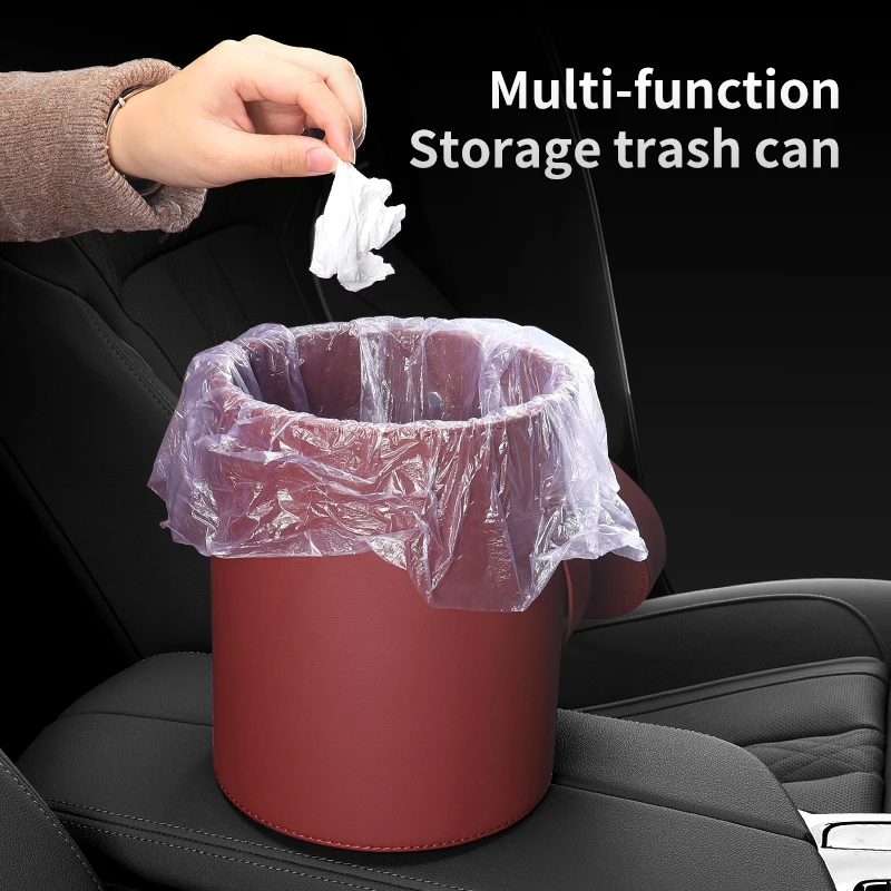Multifunction Car Storage Box Trash Can Garbage Bin Universal For BMW ...