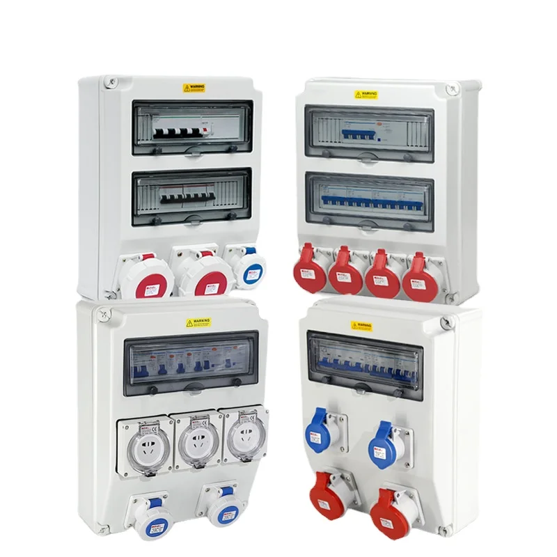 STX-334317-C1 Industrial Socket Box Outdoor Waterproof Bevel Power Box ...