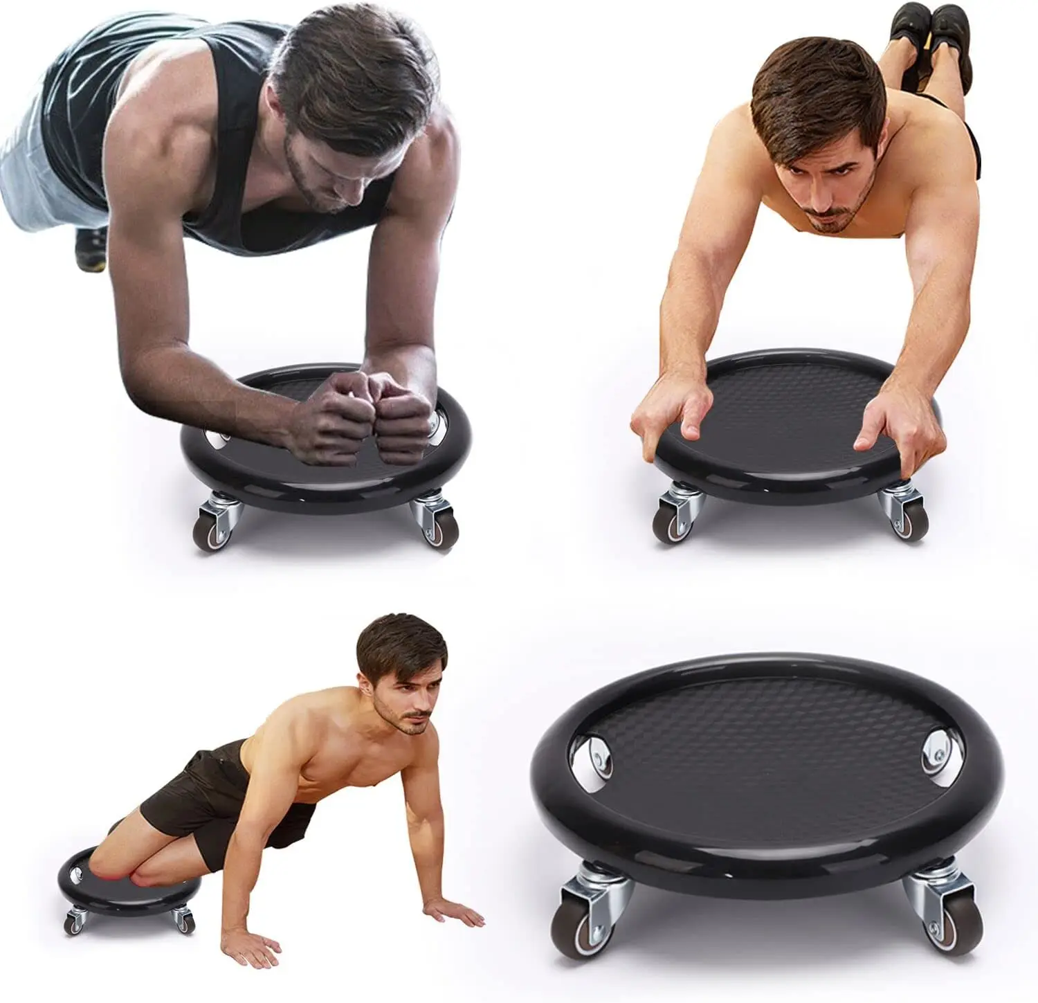 Multi-functional-Abdominal-Muscle-Universal-Plate-4-wheel-Silent ...