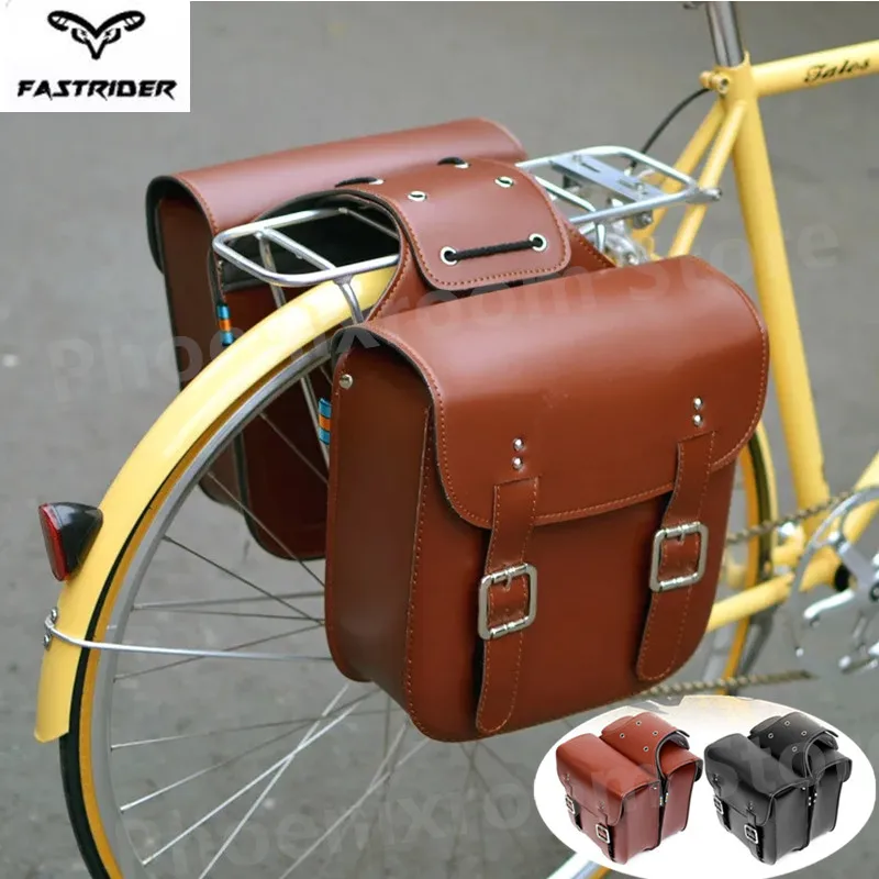 Vintage-Bicycle-Rear-Rack-Pannier-Bag-Mountain-Bike-Saddle-Side-Bag ...