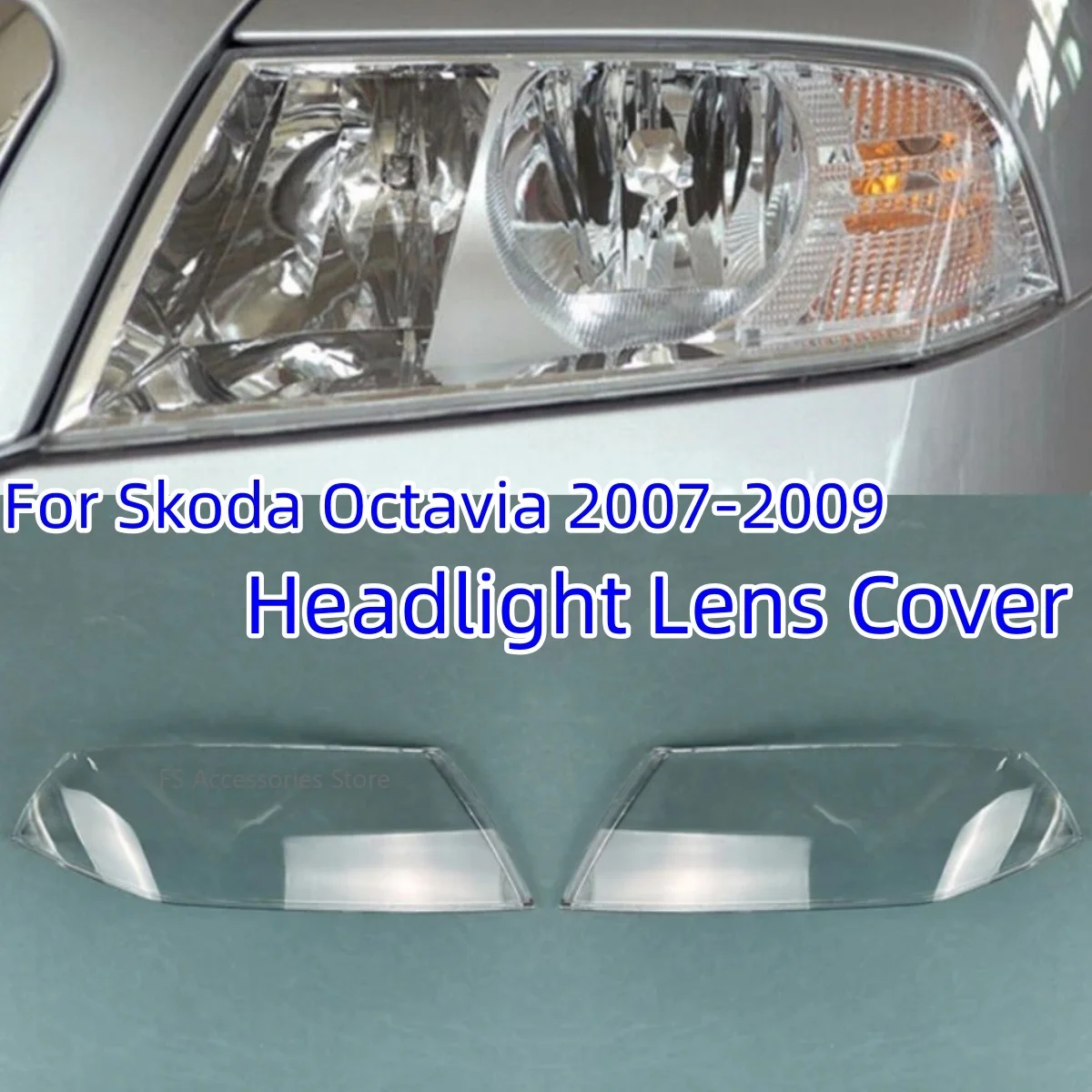 Left/Right Headlamp Cover Lens For Skoda Octavia 2007 2008 2009 ...