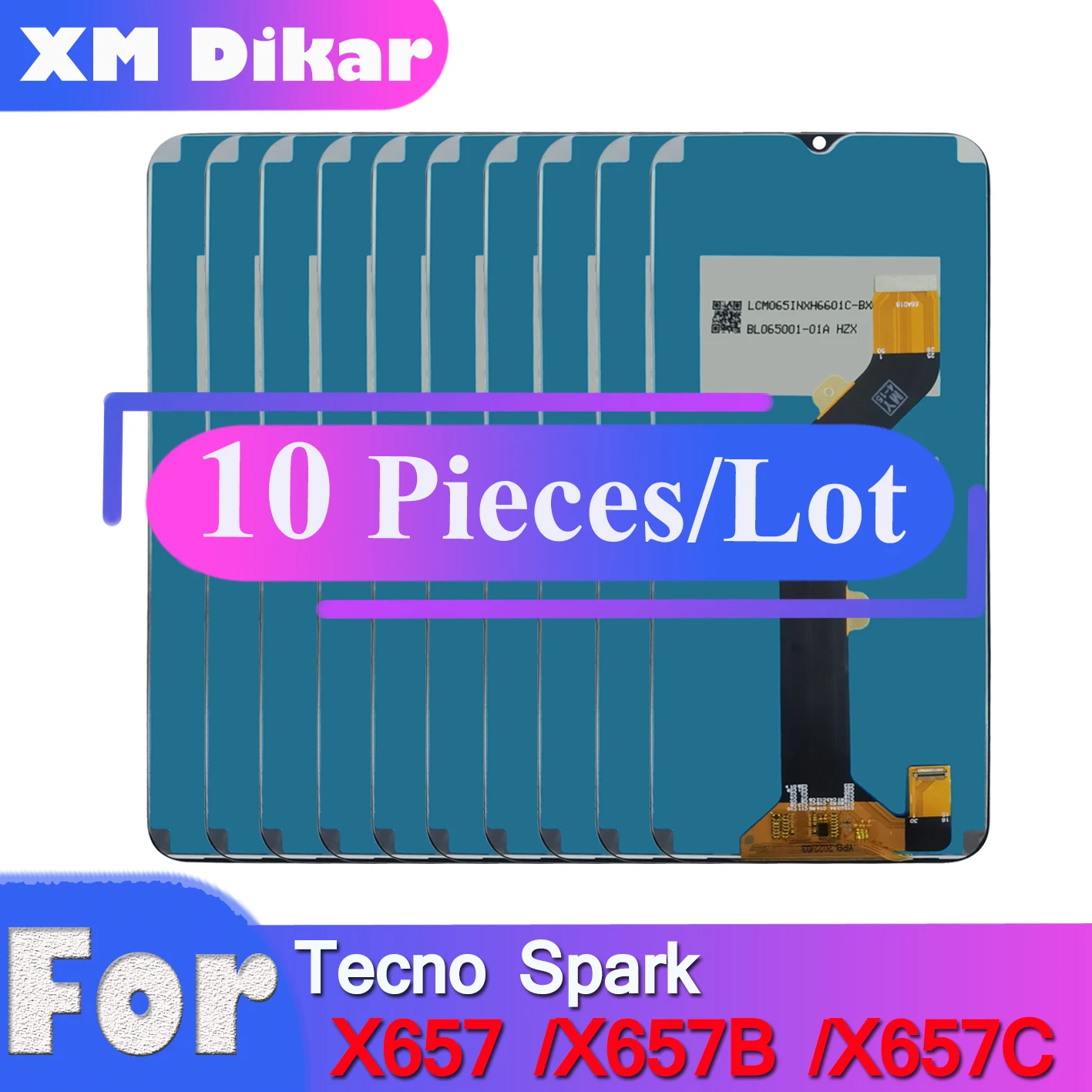 10-Pcs-For-Tecno-Spark-6-Go-KE5-KE5J-KE5K-LCD-Display-Touch-Screen-For ...