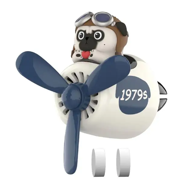 Car Air Freshener Cute Cartoon Cat / Dog Auto Diffuser Rotating ...