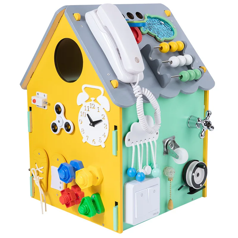 GFI™ Montessori Wooden Busy House - Gifts for idea