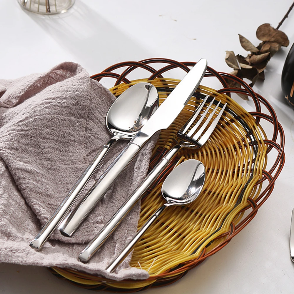 304-stainless-Dinnerware-Set-4-24-Pieces-Cutlery-Set-Steel-Western ...