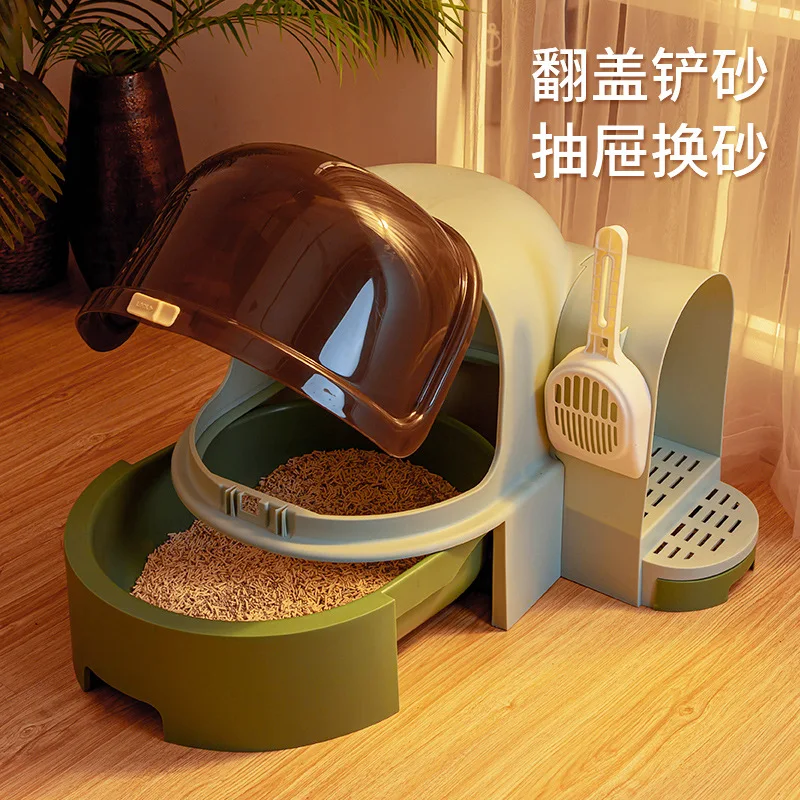 Cat Litter Basin Totally Enclosed Corridor Cat Toilet Cat Litter Basin ...