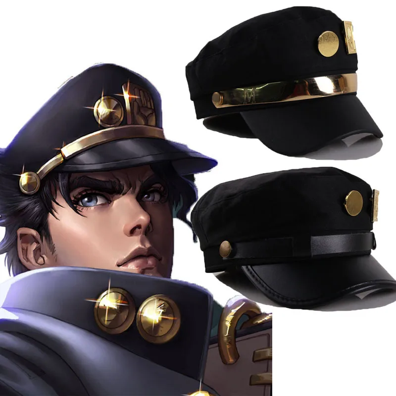 Anime Jojo's Bizarre Adventure Cosplay Hat Jotaro Kujo Joseph Army ...