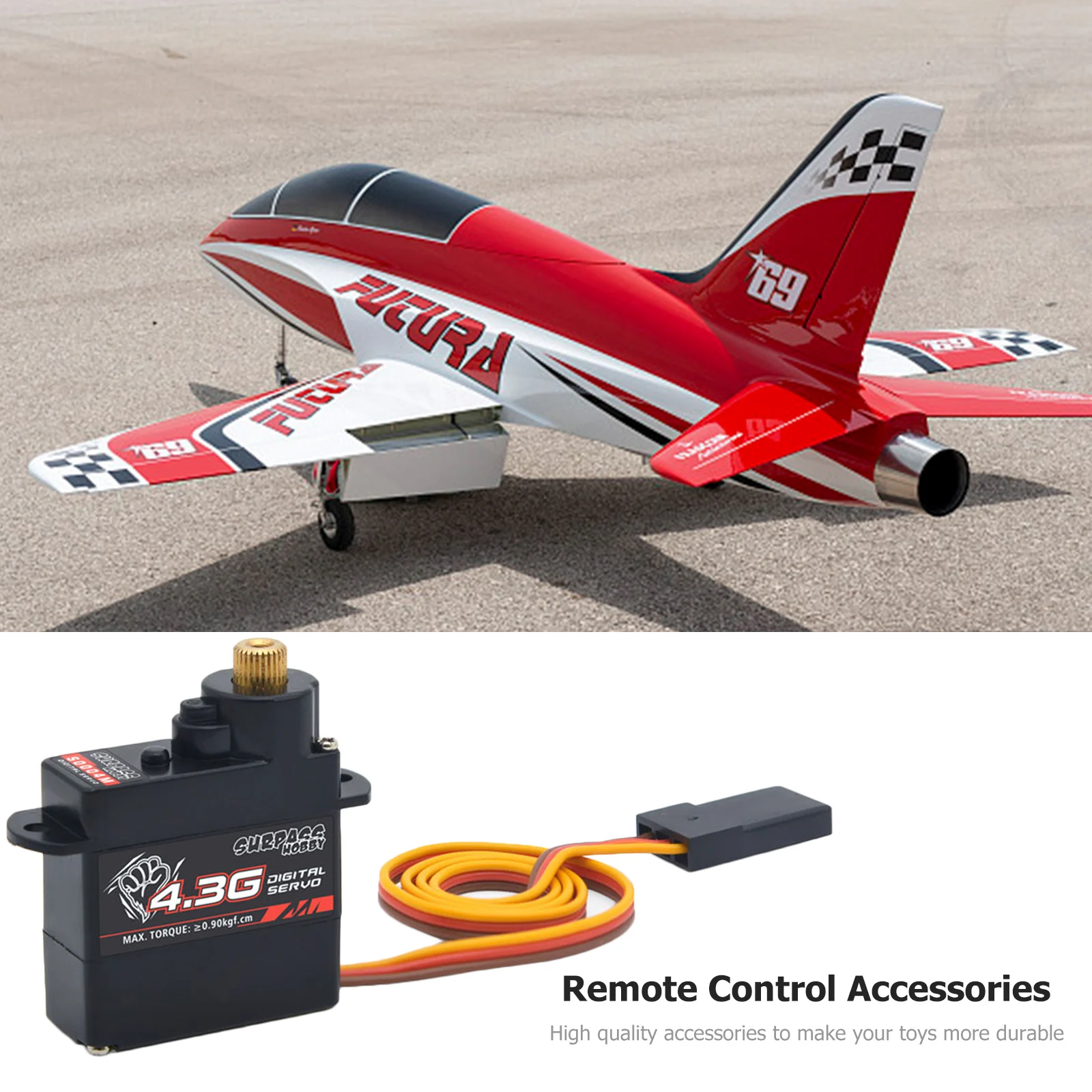 4-3g-Metal-Gear-Micro-Digital-Servo-Kit-with-Arm-Screw-for-DIY-RC ...