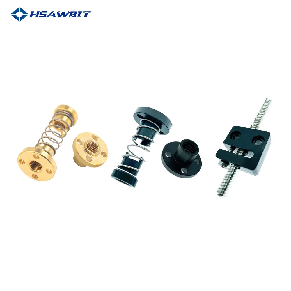 1PC Brass T8 Nut Lead 1mm 2mm 4mm 8mm for T8 Screw Trapezoidal Anti ...