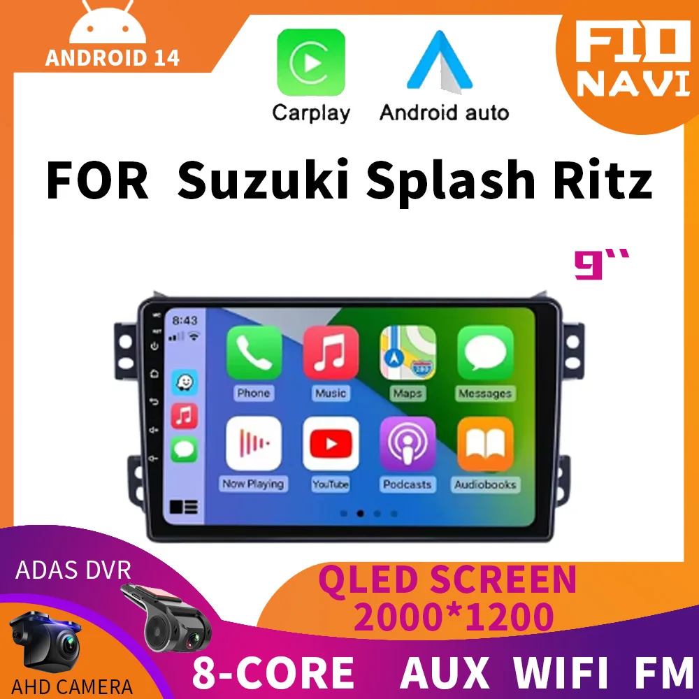 Android-14-Car-Auto-Radio-For-Opel-Agila-Suzuki-Splash-Ritz-Multimedia ...