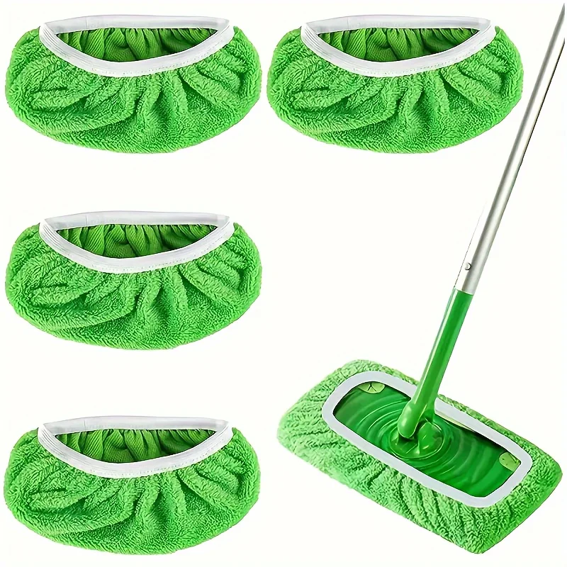 4pcs-Reusable-Microfiber-Mop-Pads-Super-Absorbent-Washable-and-Durable ...