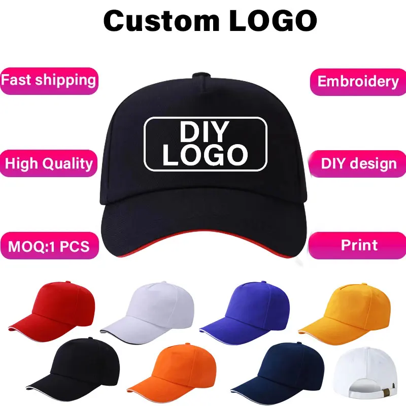New-Custom-Baseball-Cap-Fashion-DIY-Letter-Printing-Hats-for-Women-and ...