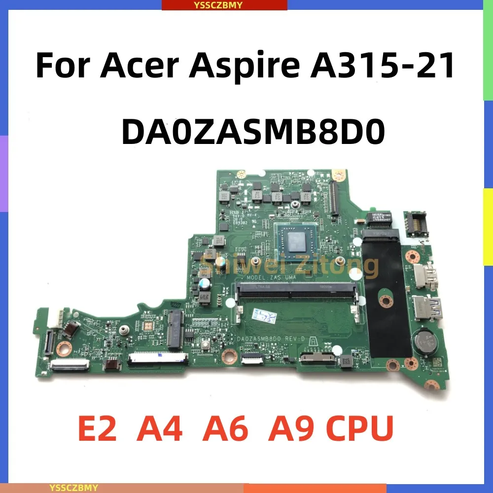 DA0ZASMB8D0-ZAS-UMA-For-Acer-Aspire-A315-A315-21-Laptop-Motherboard ...
