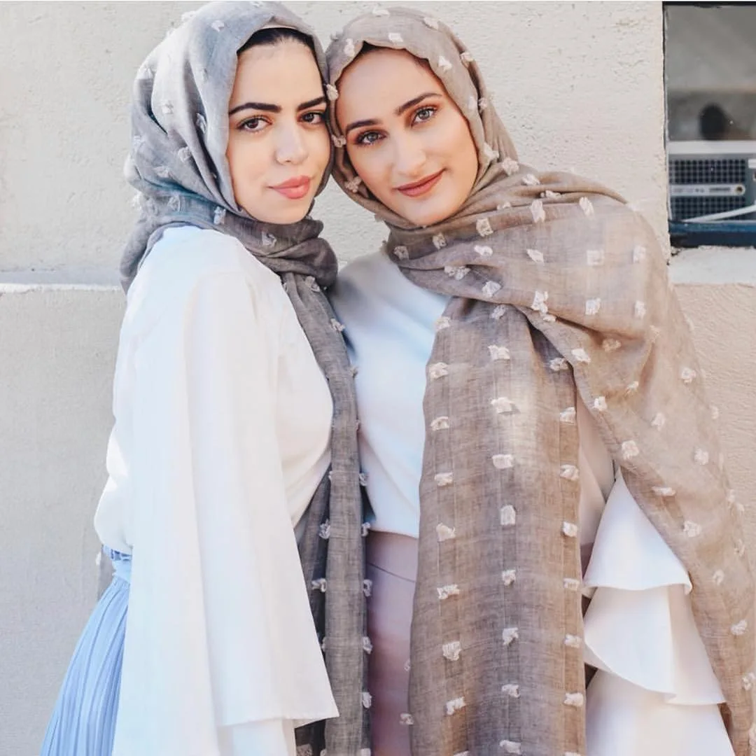 NEW-Flocked-Bubble-Cotton-Scarf-Hijabs-for-Muslim-Fashion-Women-Soild ...
