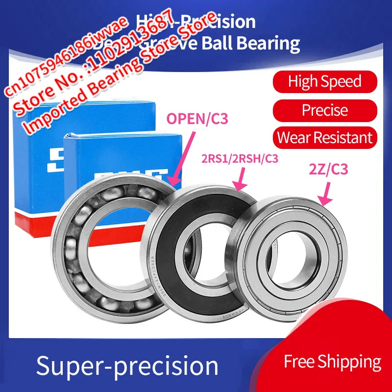 Su-cia-SKF-High-Precision-Deep-Groove-Ball-Bearing-6004-6005-6006-6007 ...