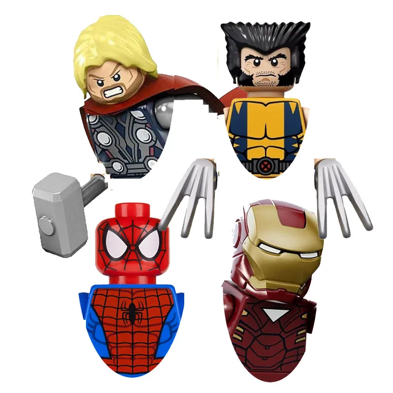 Promotions-4Pcs-Set-Heroes-Captain-Amderica-Hulk-Thor-Model-Building ...