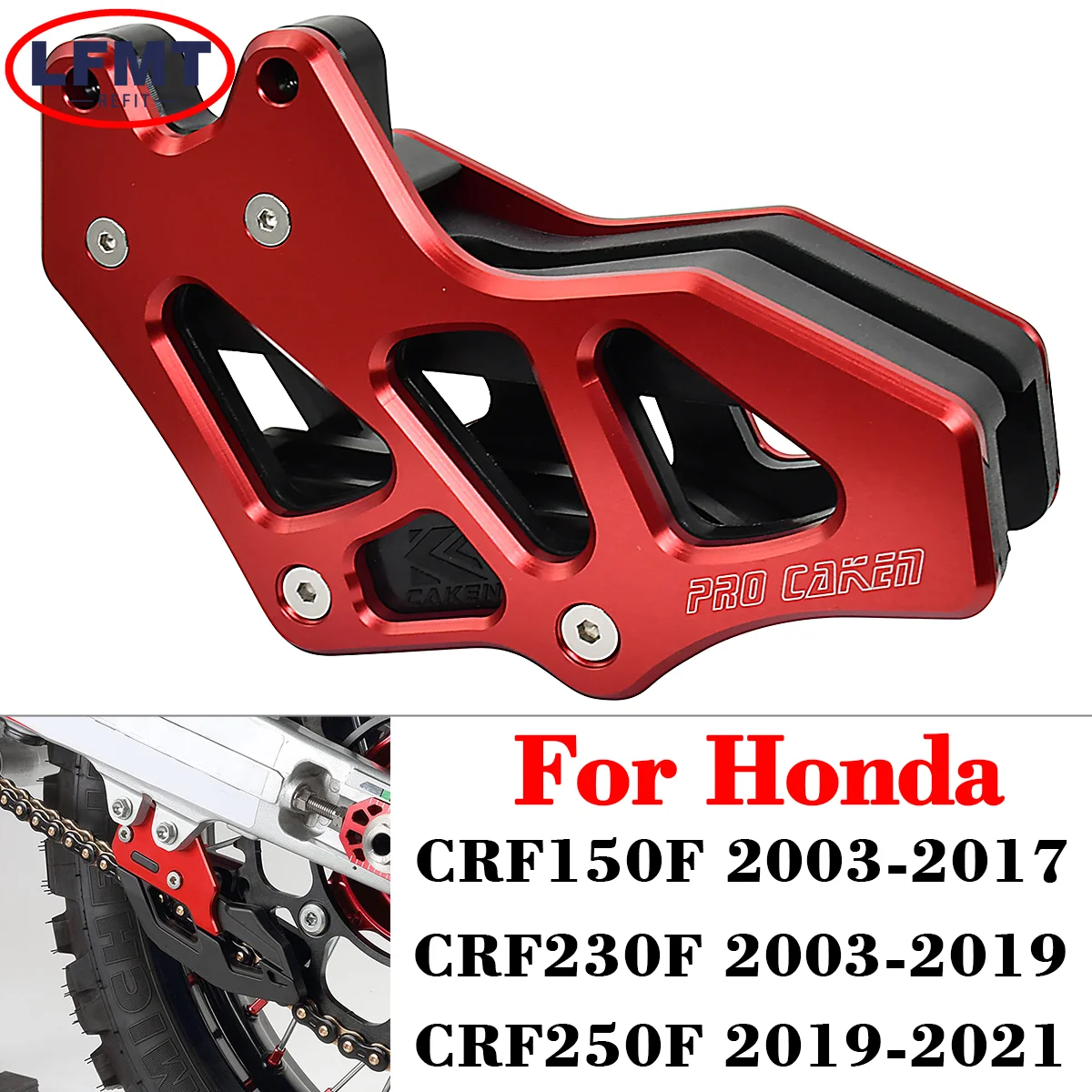 CNC-Motorcycle-Chain-Guard-Guide-Protector-For-Honda-CRF150F-2003-2017 ...