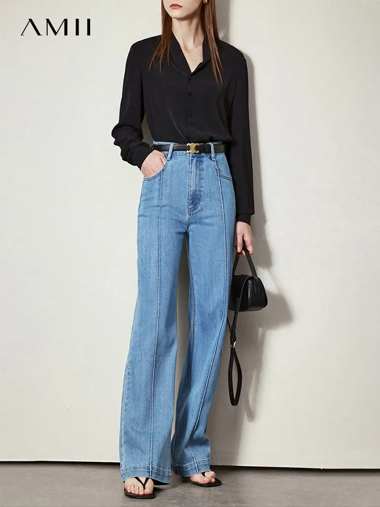 Women Straight Denim Pants | Women Straight Jeans | Amii Womens ...