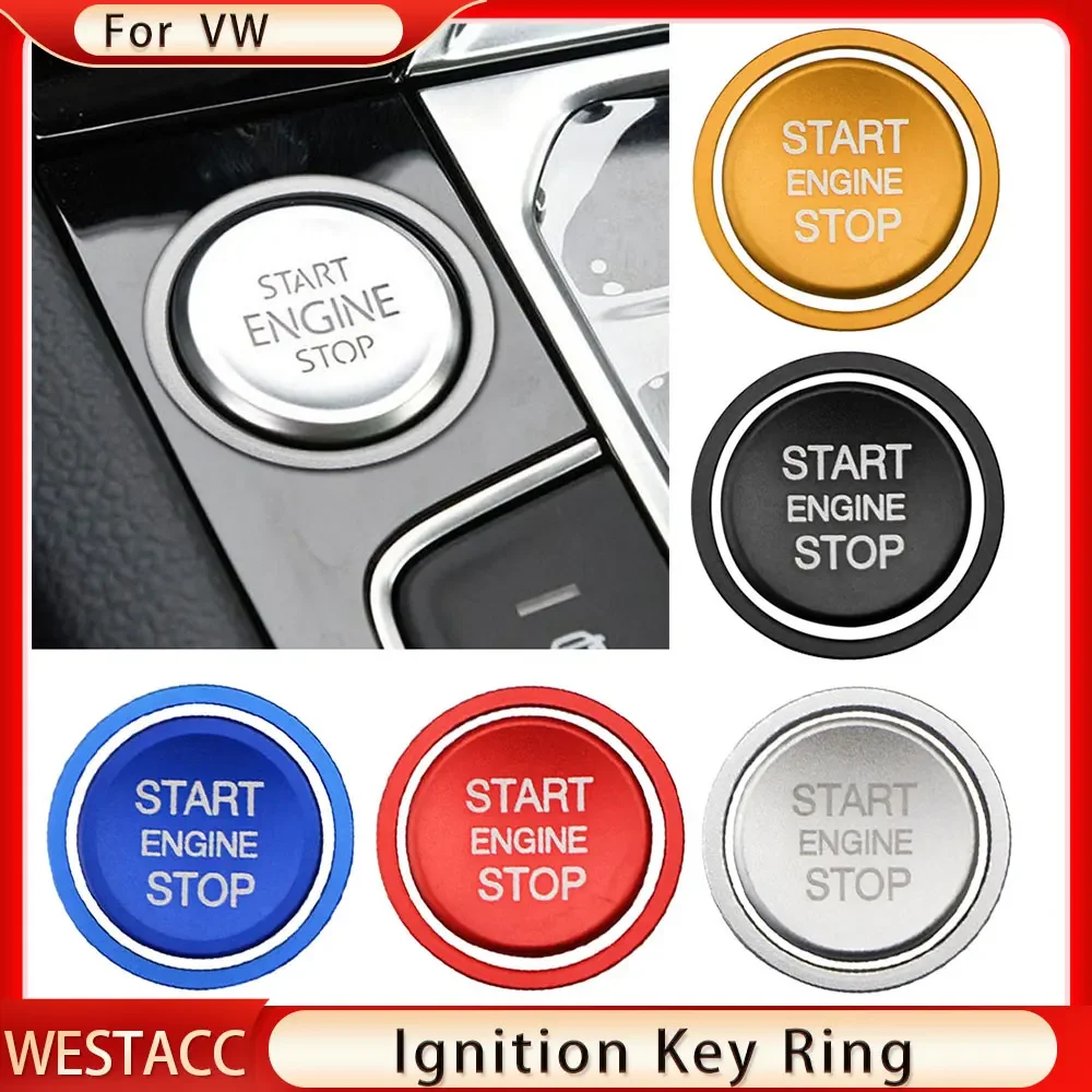 Car Engine Ignition Key Ring Cover Trim for VW Golf 7 MK7 VII GTI R ...