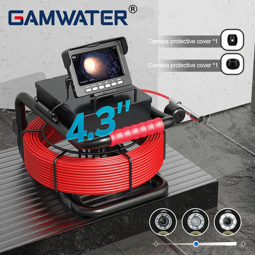 Sewer-Pipe-Inspection-Camera-16GB-TF-Card-DVR-IP68-Drain-Sewer-Pipeline ...