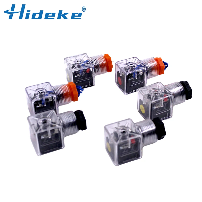 Conectores-de-A-LED-tipo-v-lvula-solenoide-hidr-ulica-enchufe ...