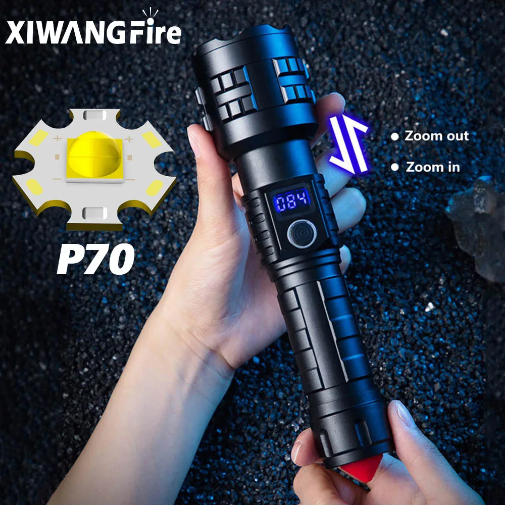 P70-LED-High-Powerful-Flashlight-Telescopic-Zoom-Torch-Emergency ...