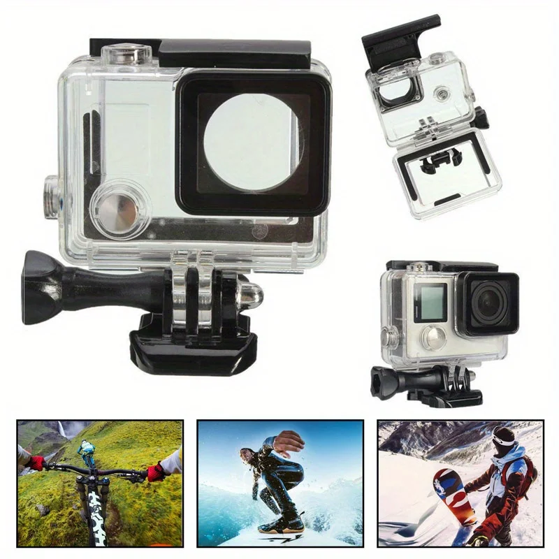 for GoPro Hero 4 3+ 3 go pro Accessories Underwater Waterproof ...