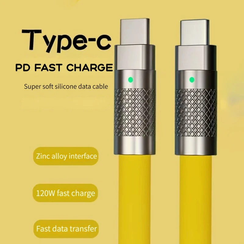 120w 6a Pd 100w Usb C To Usb Type C Cable Fast Charging Phone Charger ...