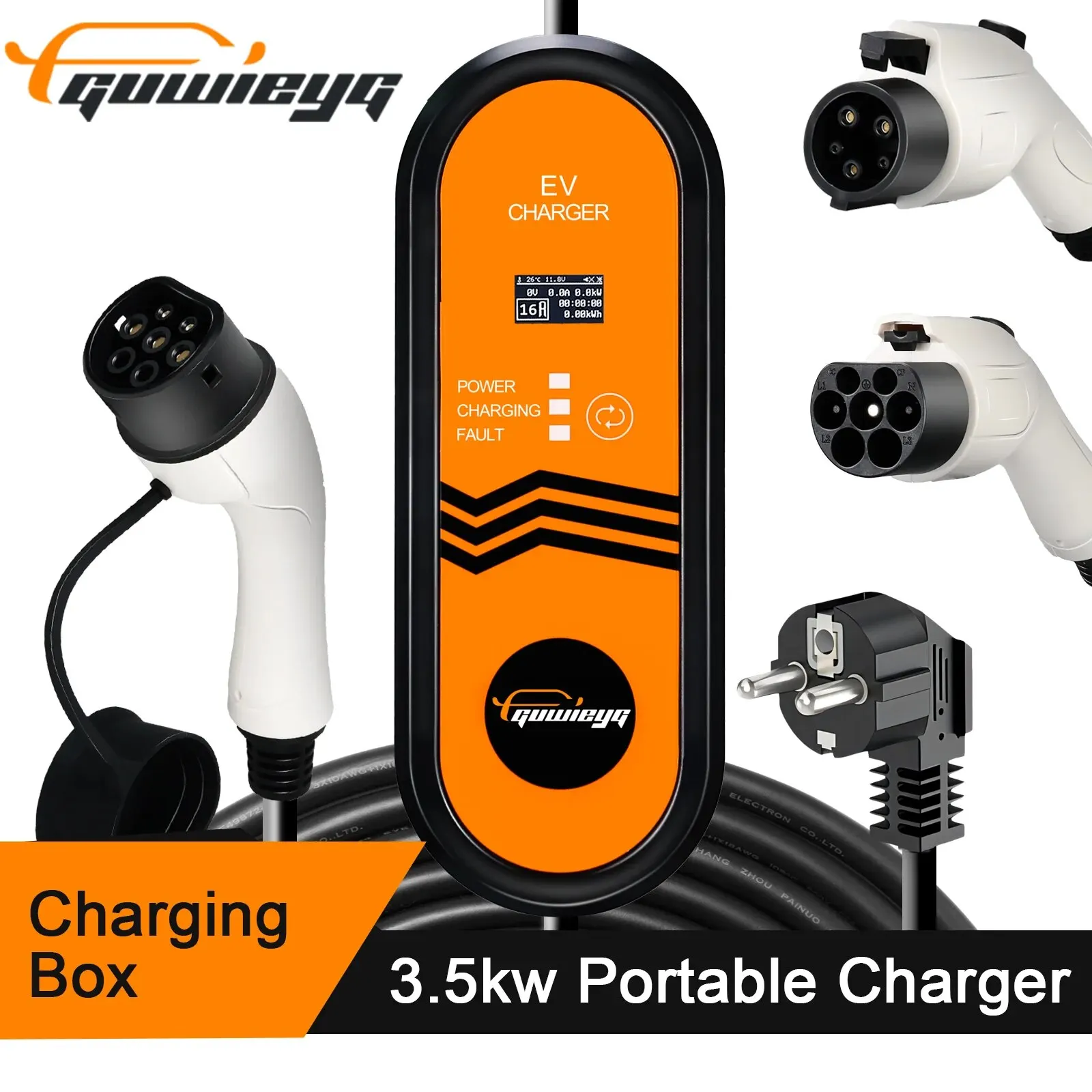 GUWIEYG-Portable-EV-Charger-16A-1Phase-3-5kW-3-5m-EV-Charger-Fit-for ...
