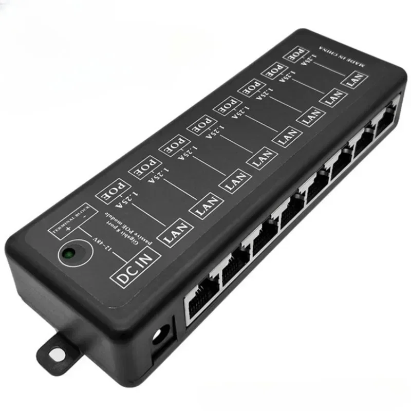 POE-Injector-4Ports-8Ports-POE-Splitter-for-CCTV-Network-POE-Camera ...