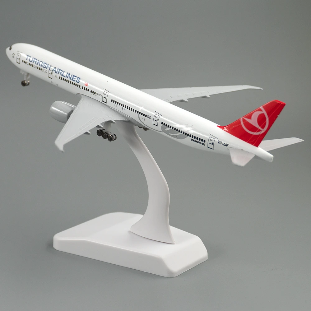 20cm Aircraft Boeing 777 Turkish Airlines Alloy Plane B777 with Wheel ...