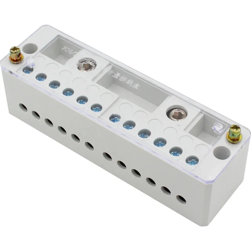 220V-Electrical-Distribution-Box-Terminal-Block-Wire-Connector-Two-Into ...