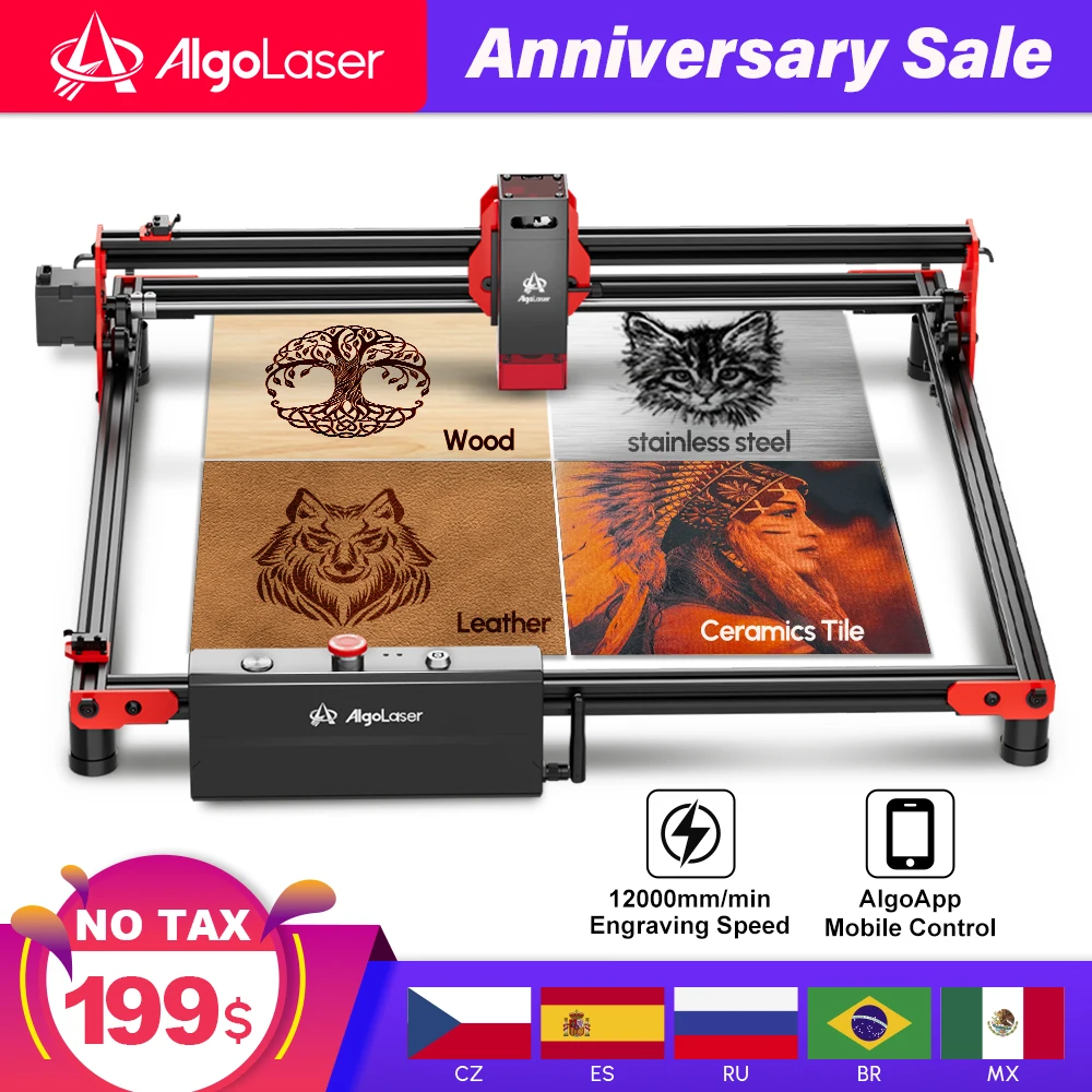Algolaser-Beginner-Laser-Engraving-Cutting-Machine-DIY-KIT-Table-40 ...