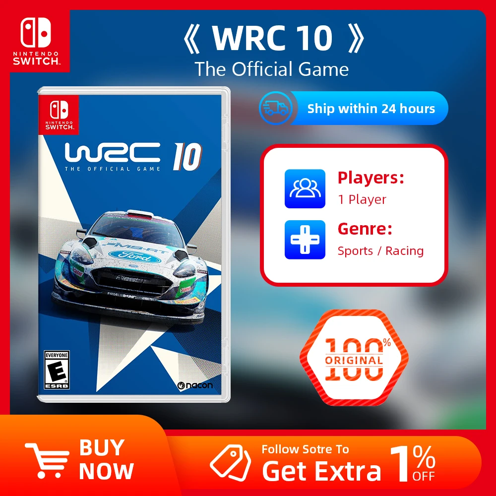 Nintendo-Switch-Games-WRC-10-Racing-Simulation-Sports-Support-TV-Tabletop-and-Palm-Mode-for ...