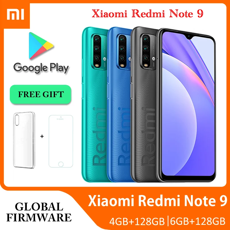 Original Xiaomi Redmi Note 9 Global Rom Smartphone 6000mAh Battery ...