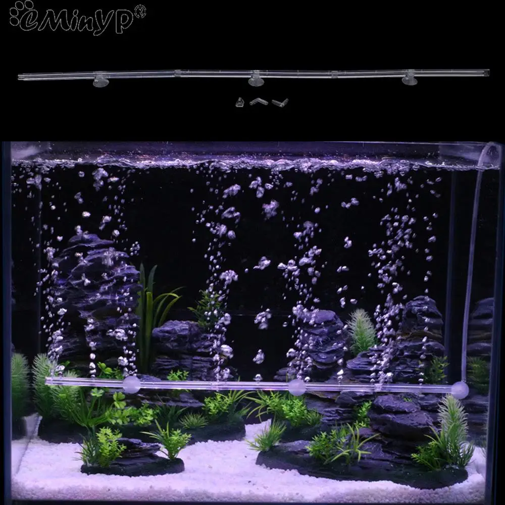 1-Set-60CM-Aquarium-Air-Bubble-Wall-Aeration-Tube-Air-Stone-Oxygen ...