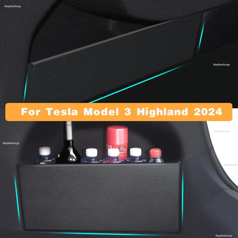 For-Tesla-Model-3-Highland-2024-Trunk-Baffle-Tail-Box-Separate-Storage ...