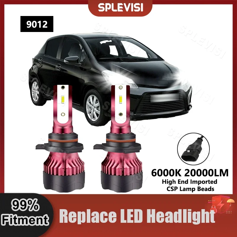 Replace-Car-KED-Headlight-9012-Bulbs-20000LM-200W-For-Toyota-YARIS ...