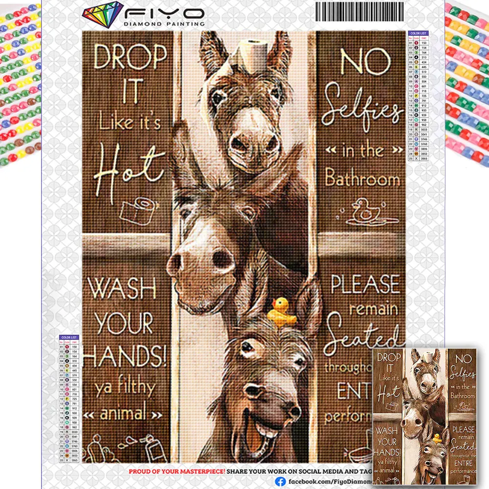 5D-Diamond-Painting-Funny-Animals-Text-Full-Diamond-Embroidery-DIY ...