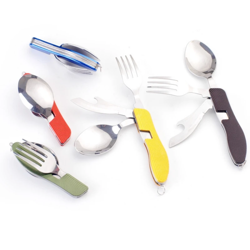 4-in-1-tableware-Foldable-multifunctional-knife-fork-spoon-combination ...