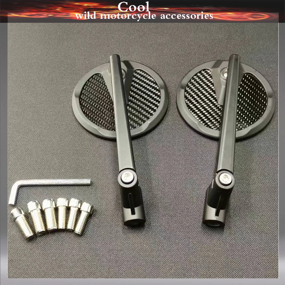 true-carbon-fiber-motorbike-moto-rear-view-mirrors-For-Triumph ...