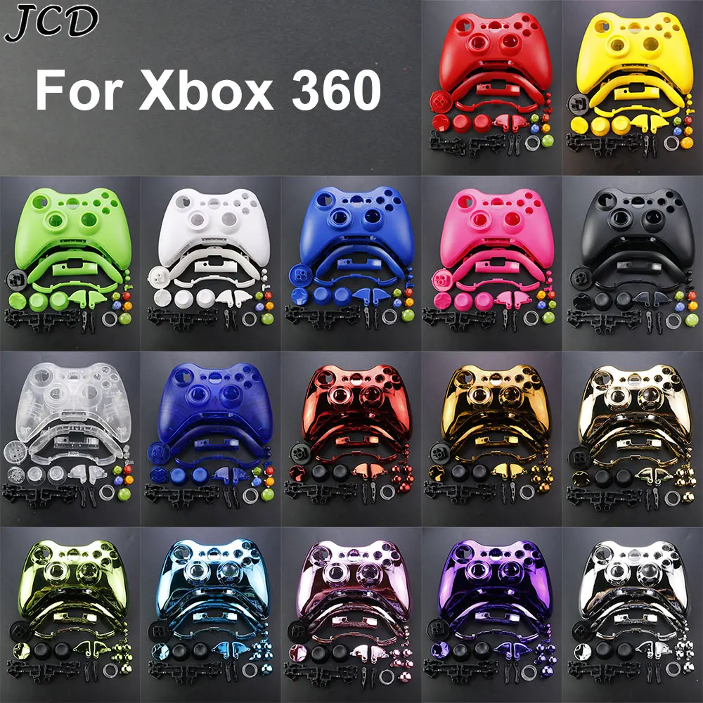 JCD For XBOX 360 Wireless Controller Full Case Gamepad Housing Shell ...