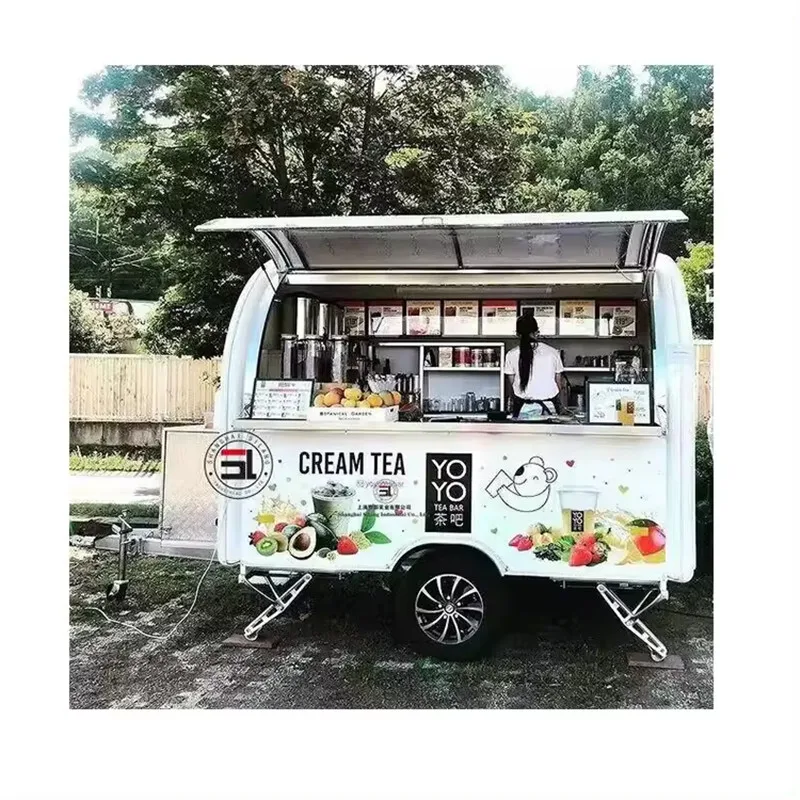Usa-Small-Round-Mobile-Food-Trailer-Coffee-Shop-Pizza-Salad-Juice ...