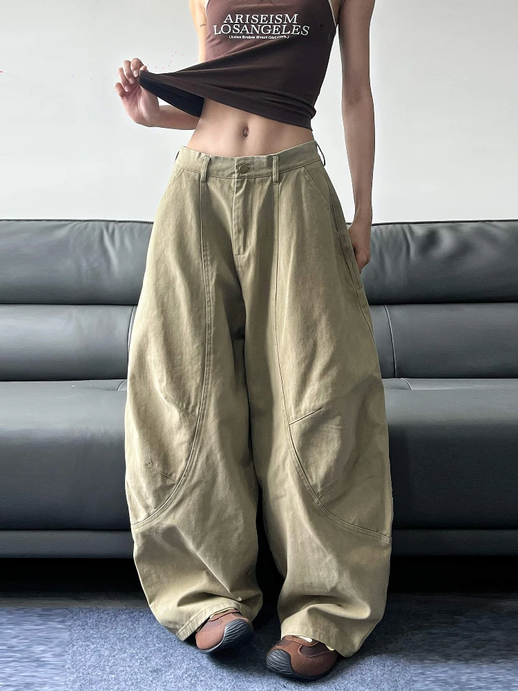 American High Street Retro Lazy Loose Feeling Jeans Men Women Meral ...