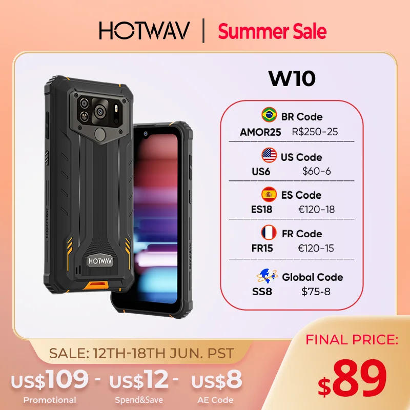 Smartphone Android Inch Ip68 | Hotwav Phone Smartphone | Android 12 ...